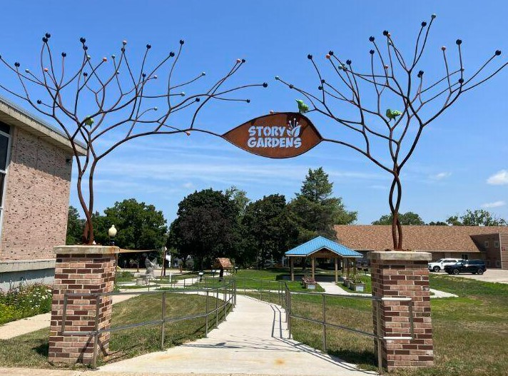 Milton library expanding its building and outdoor Story Garden